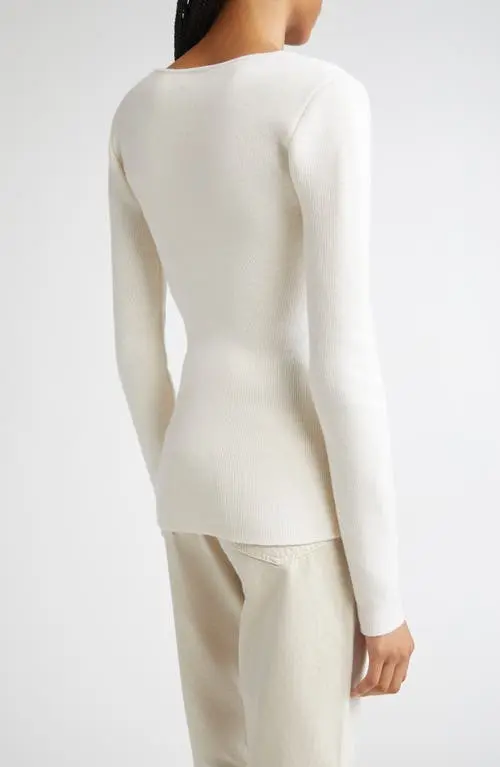 TOTEME Merino Knit Top - Ecru