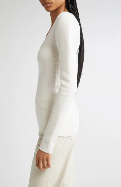 TOTEME Merino Knit Top - Ecru