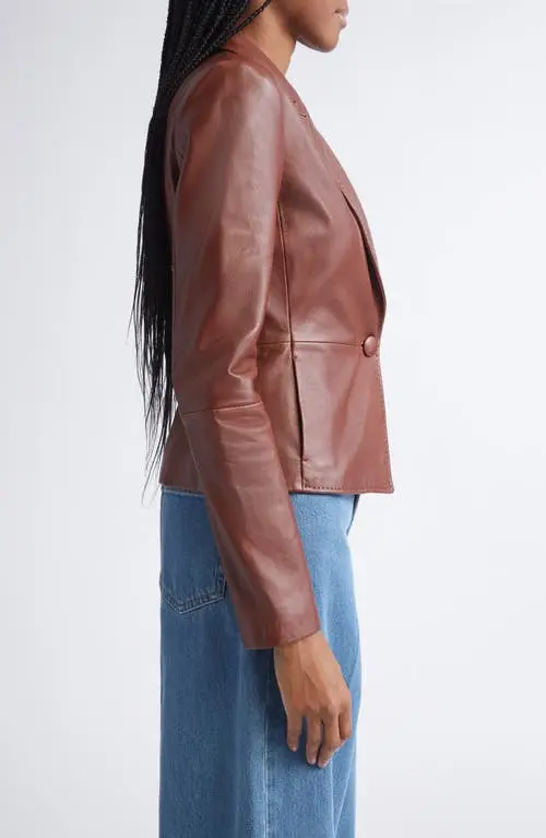 St. John Soft Luxe Napa Leather Jacket