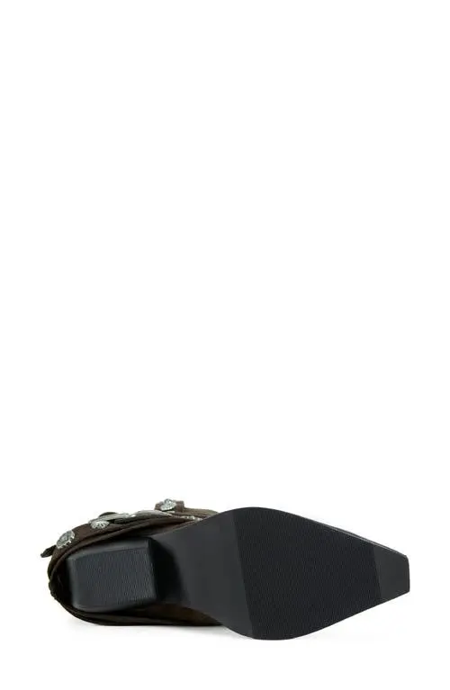 AZALEA WANG Ashraf Studded Western Boots