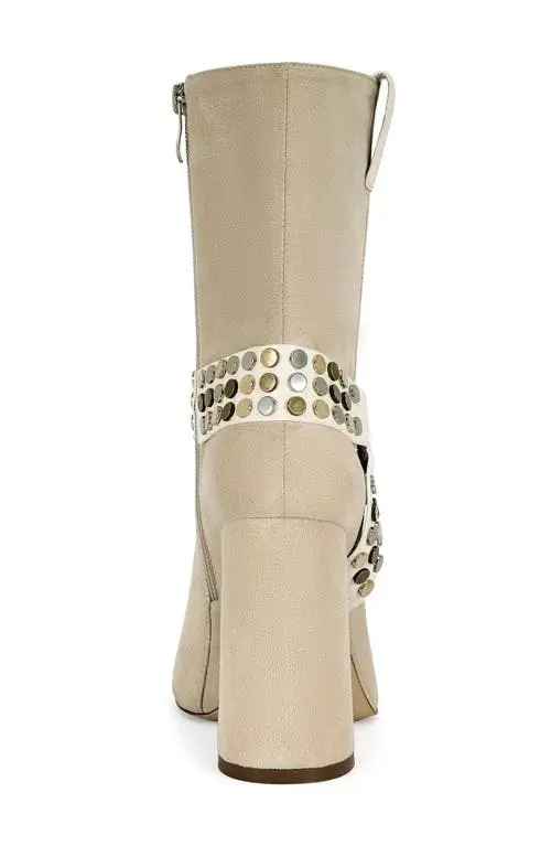 AZALEA WANG Dyzma Moto Platform Bootie - Bone