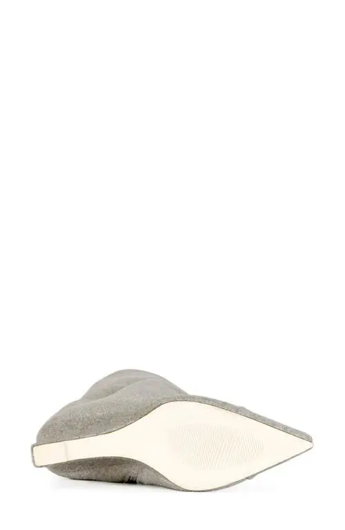 AZALEA WANG Kenya Wide Shaft Wedge Boots - Grey