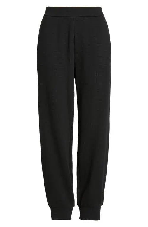 Eileen Fisher Waffle Knit Jogger Pants - Black