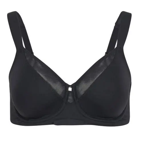 DOMINIQUE INTIMATES Mallory Smoothing Underwire Minimizer Bra - Black