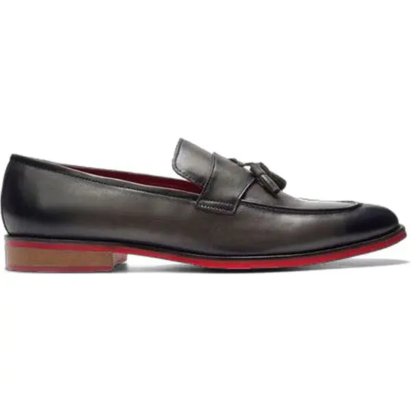 CARLOS BY CARLOS SANTANA Encore Tassel Loafer - Grey Leather