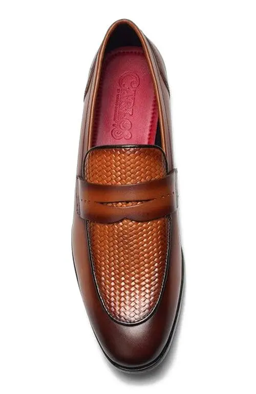 CARLOS BY CARLOS SANTANA Solstice Penny Loafer - Tan Leather