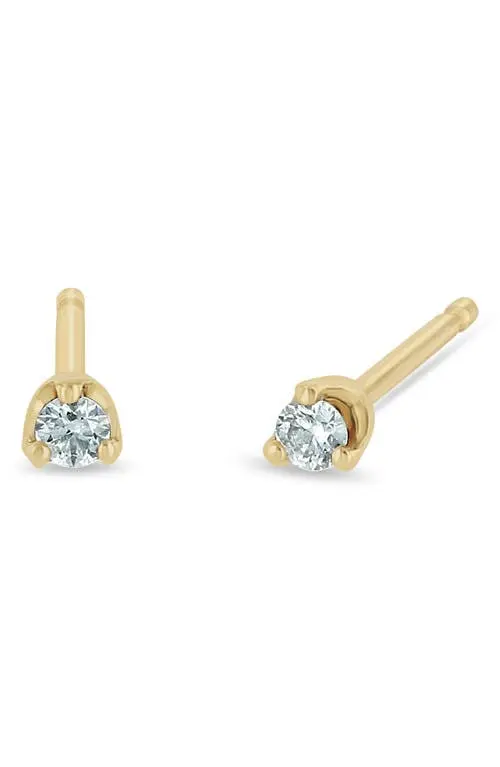 Zoe Chicco 14k Gold Stud Earrings - Yellow Gold/diamond