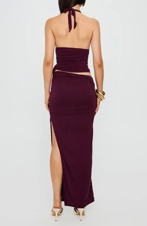 Princess Polly Imeraldia Cutout Halter Maxi Dress