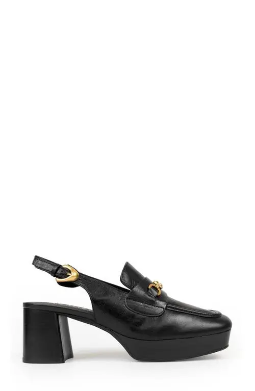 Aerosoles Sorin Slingback Bit Loafer Pump - 001-black Leather