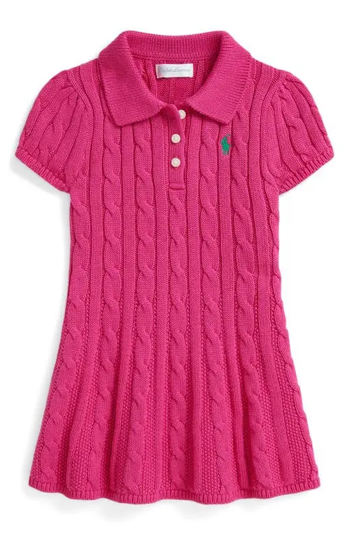 Ralph Lauren Cable Knit Cotton Sweater Dress