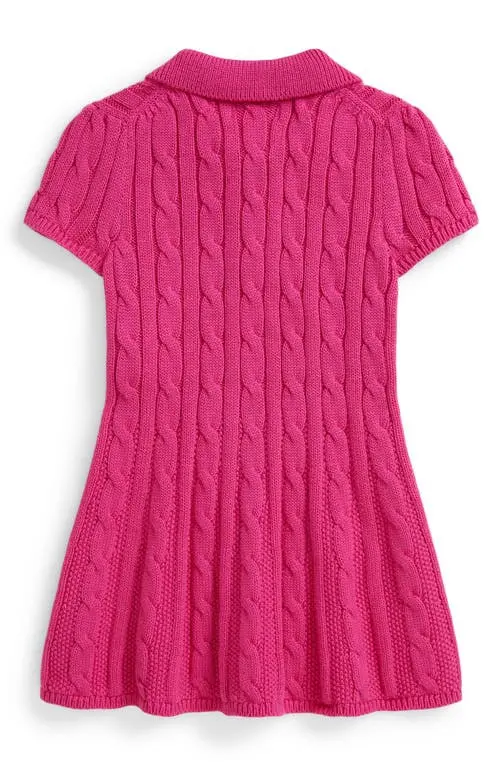 Ralph Lauren Cable Knit Cotton Sweater Dress