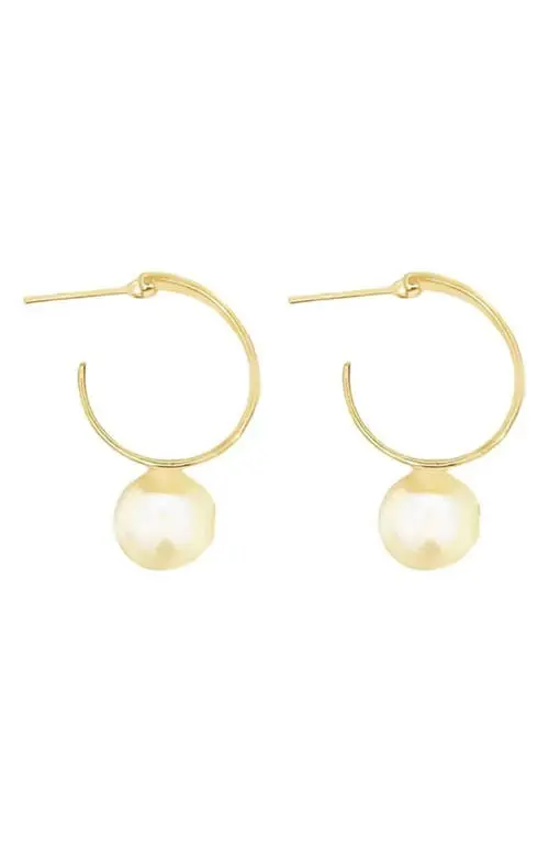 MACRAE & CO. X Sharina Faux Pearl Drop Hoop Earrings