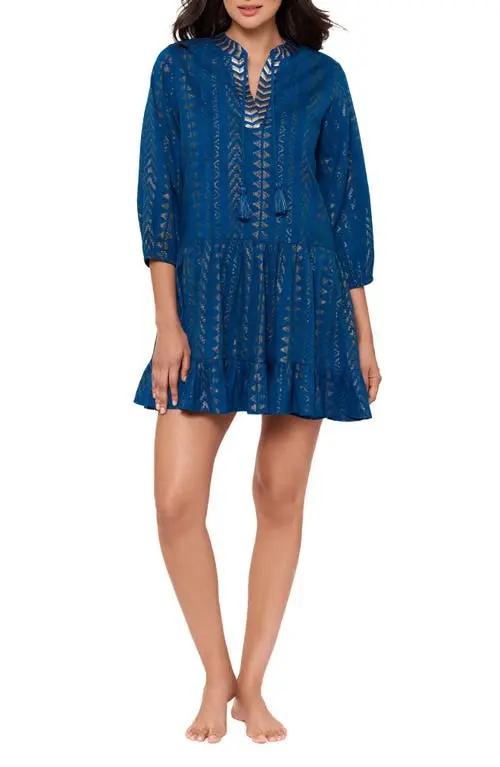 MIRACLESUIT® Metallic Jacquard Cover-up Dress - Twilight