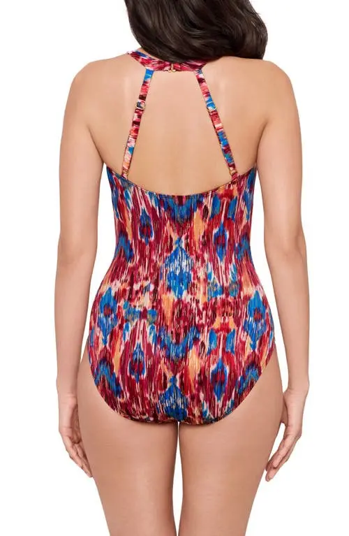 MIRACLESUIT® Ikat Dorado Wrapsody One-piece Swimsuit