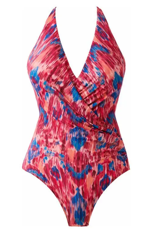 MIRACLESUIT® Ikat Dorado Wrapsody One-piece Swimsuit