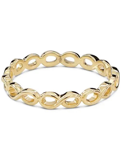 DEVATA 14k Gold Infinity Ring - Yellow Gold