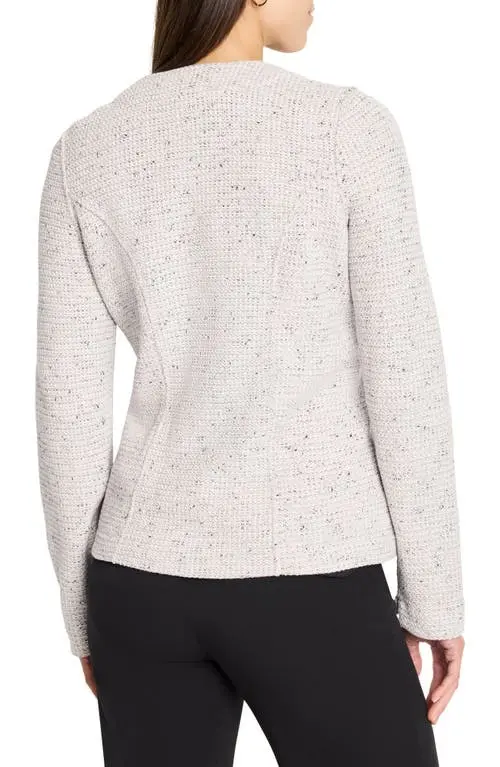 NIC+ZOE Knit & Woven Zip Front Jacket