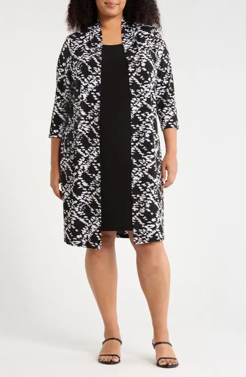 CONNECTED APPAREL 2fer Jacket Dress