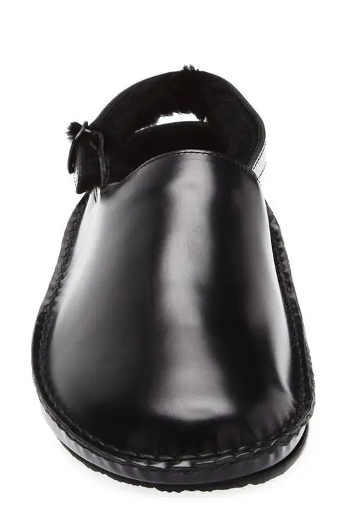 Hereu Cargol Shearling-lined Leather Clogs