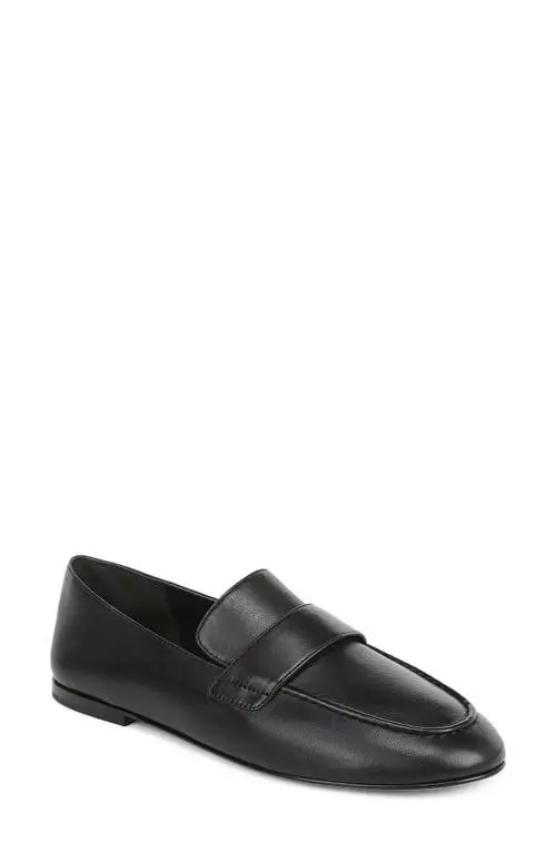 Vince Tommi Leather Loafer - Black