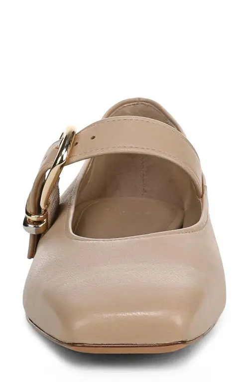 Vince Daniela Leather Mary Jane Flat - Warm Almond