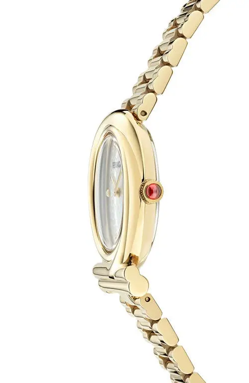 FERRAGAMO Gancini Twisted Diamond Bracelet Watch