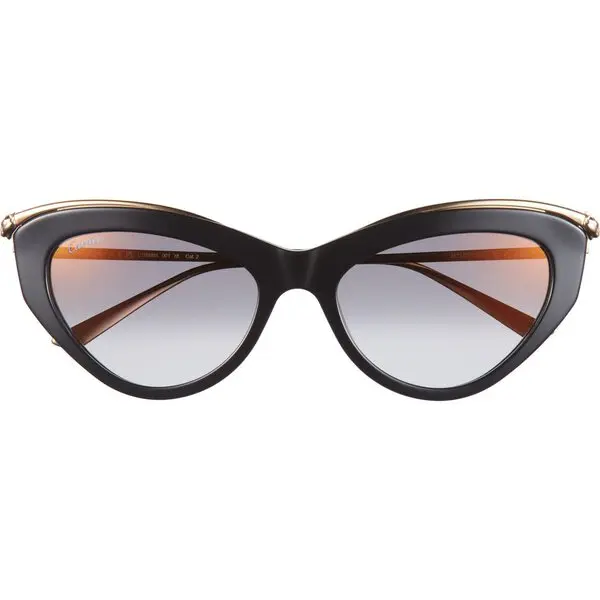 CARTIER 55mm Gradient Cat-eye Sunglasses - Black