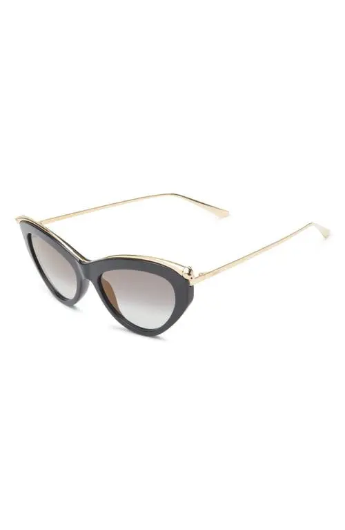 CARTIER 55mm Gradient Cat-eye Sunglasses - Black