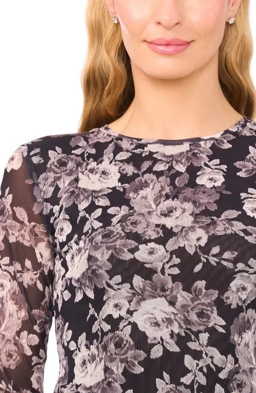 Ted Baker London Addie Floral Mesh Top