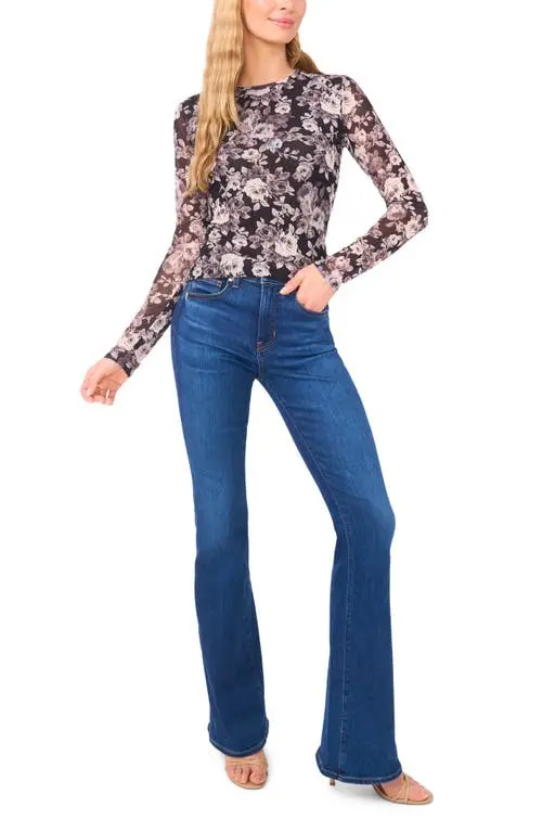 Ted Baker London Addie Floral Mesh Top