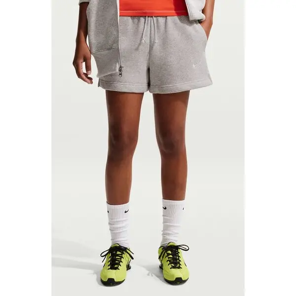 Nike Sportswear Phoenix Fleece Mid-rise 4-inch Shorts - 043 Prpltm/sail