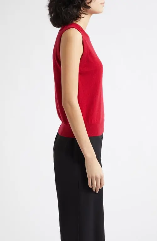 Johnstons Of Elgin Iris Cashmere Sweater Vest - Claret