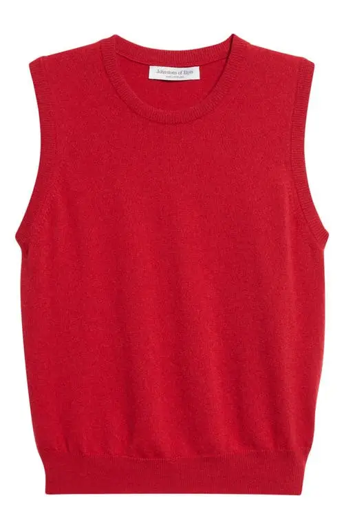 Johnstons Of Elgin Iris Cashmere Sweater Vest - Claret