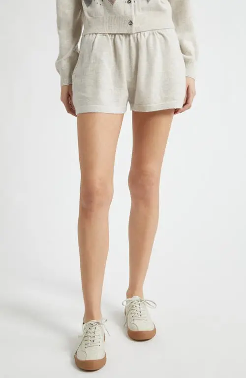 Johnstons Of Elgin Cove Cashmere Lounge Shorts - Lunan Sand