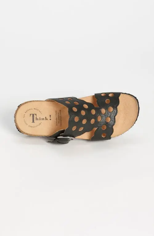 Think! Mizzi T-strap Sandal - Black