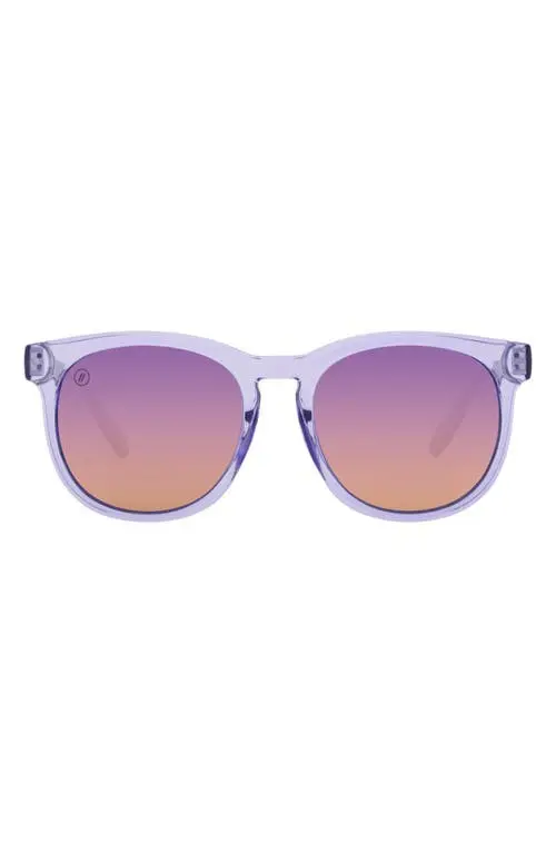 BLENDERS EYEWEAR 54mm H-series Polarized Round Sunglasses - Lilac Lush