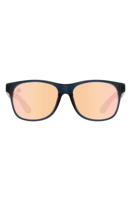 BLENDERS EYEWEAR 53.5mm Polarized Square Sunglasses - Crystal Wave