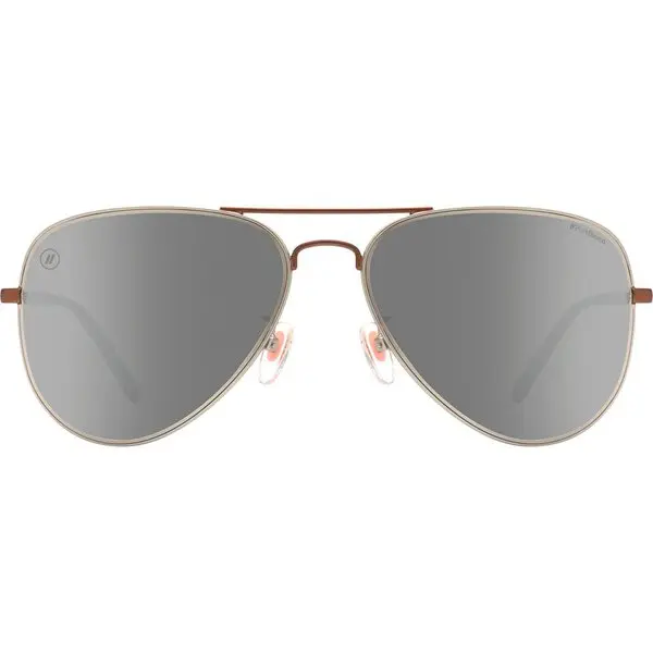 BLENDERS EYEWEAR 58mm Polarized Aviator Sunglasses - Mojave Gold