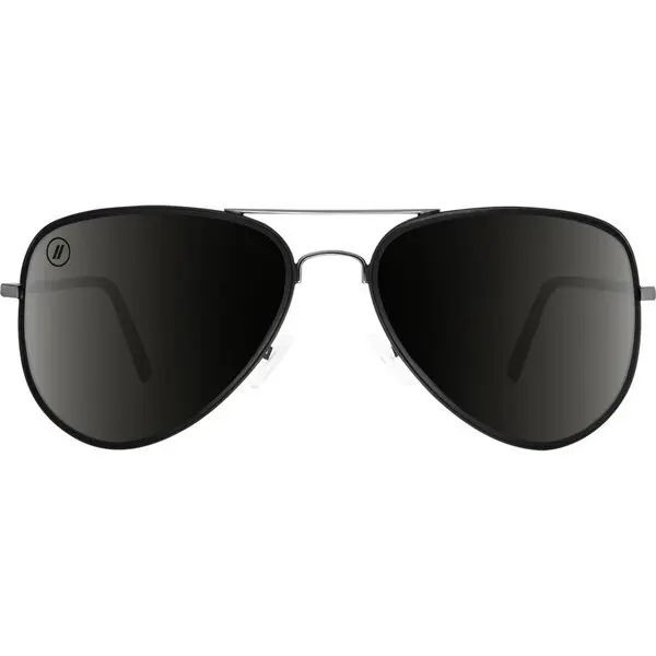 BLENDERS EYEWEAR 58mm Polarized Aviator Sunglasses - Spider Jet