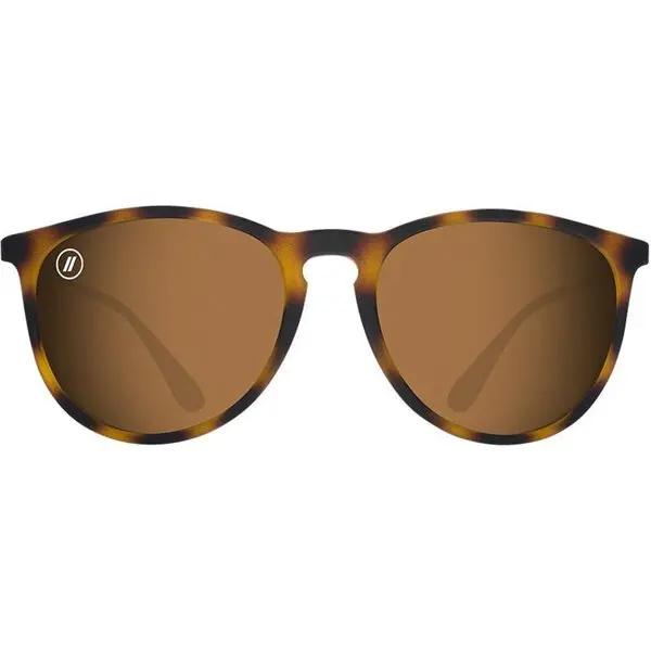 BLENDERS EYEWEAR 53.8mm North Park Polarized Round Sunglasses - Broadway Nika