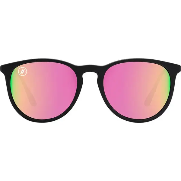 BLENDERS EYEWEAR 53.8mm North Park Polarized Round Sunglasses - Rose Theater