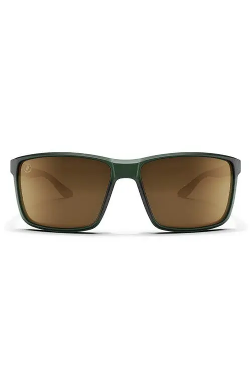 BLENDERS EYEWEAR 57mm Polarized Square Sunglasses - Pine