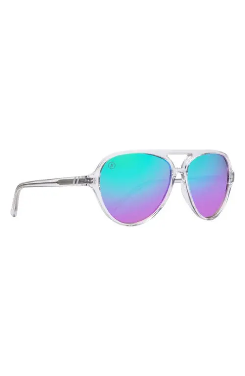 BLENDERS EYEWEAR 58mm Polarized Aviator Sunglasses - Crystal Orb