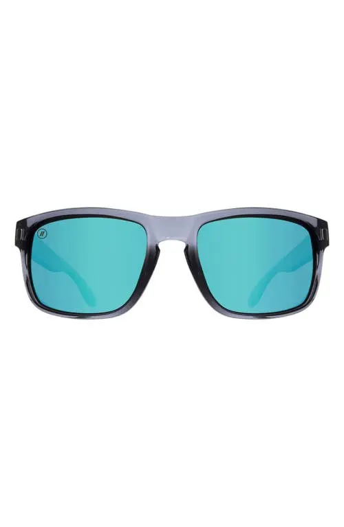 BLENDERS EYEWEAR 55mm Polarized Square Sunglasses - North Point Blue