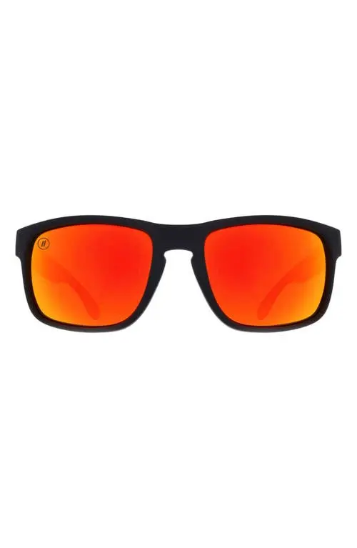 BLENDERS EYEWEAR 55mm Polarized Square Sunglasses - Red Strike