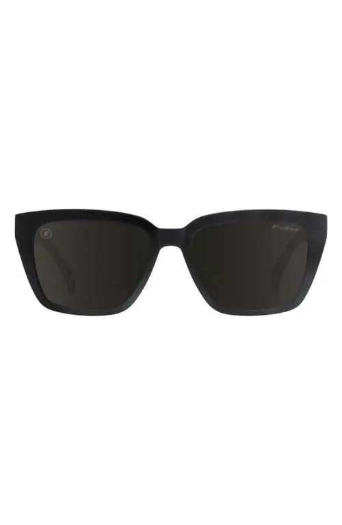 BLENDERS EYEWEAR 54mm Polarized Square Sunglasses - Black Limo