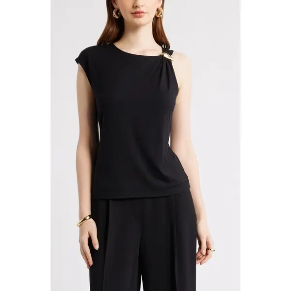 Nordstrom Hardware Accent Asymmetric Top - Black