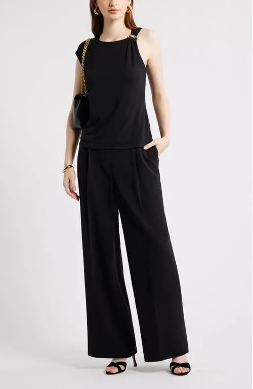 Nordstrom Hardware Accent Asymmetric Top - Black