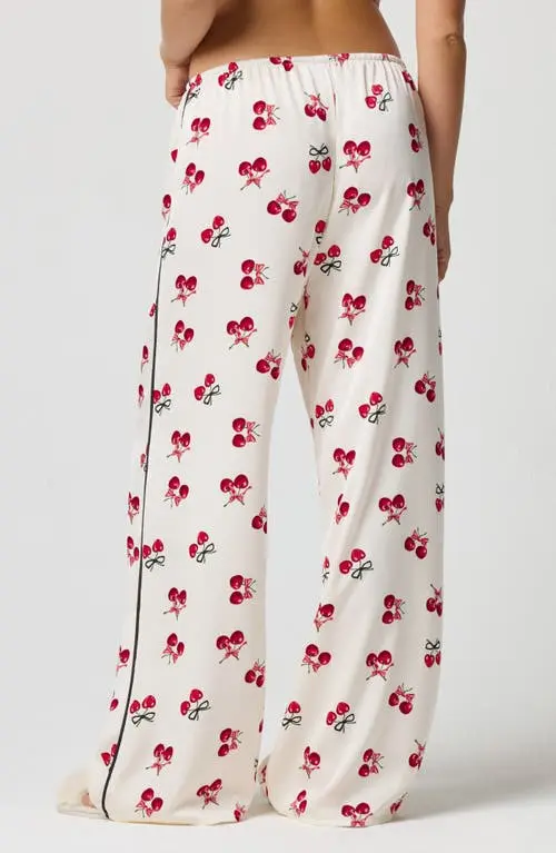 FLORENCE BY MILLS Bow Satin Pajama Pants