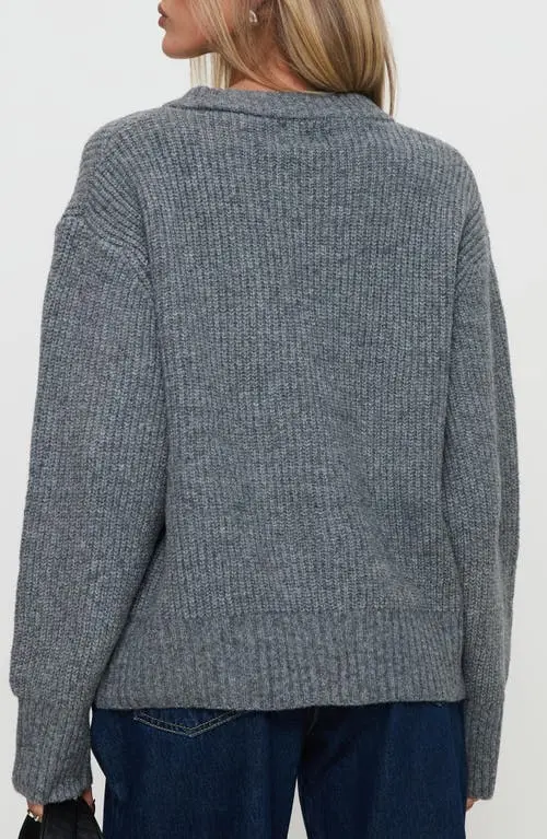 Princess Polly Lexene Zip Cardigan - Grey